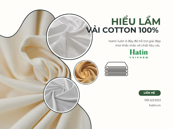 Những hiểu lầm về chất liệu vải cotton 100% - Đồng Phục